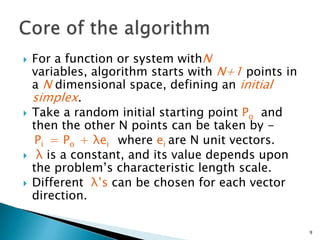 Nelder Mead Search Algorithm | PPTX