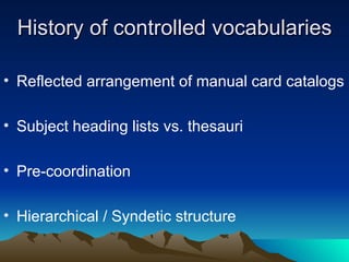 Should we control vocabulary? | PPS