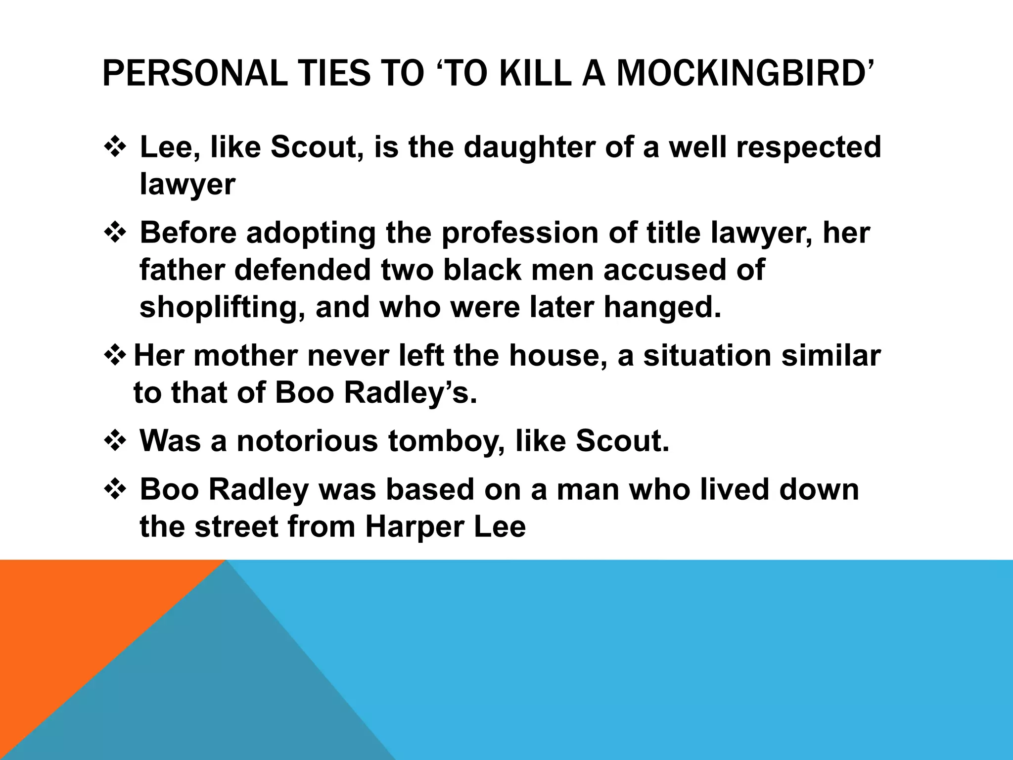 Nelle harper lee presentation | PPTX