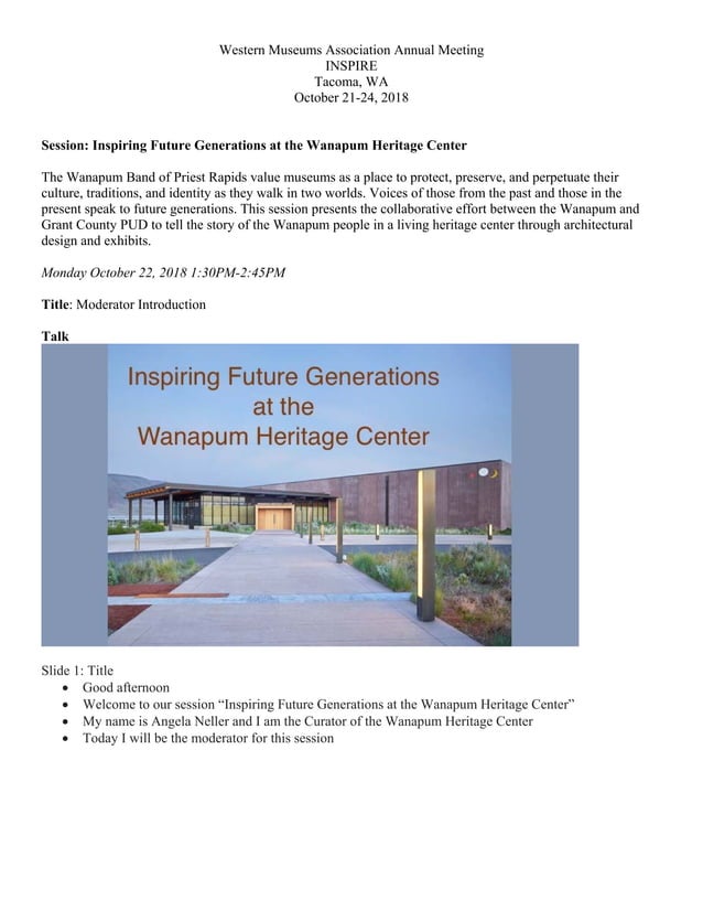 Inspiring Future Generations at the Wanapum Heritage Center (3) | PDF