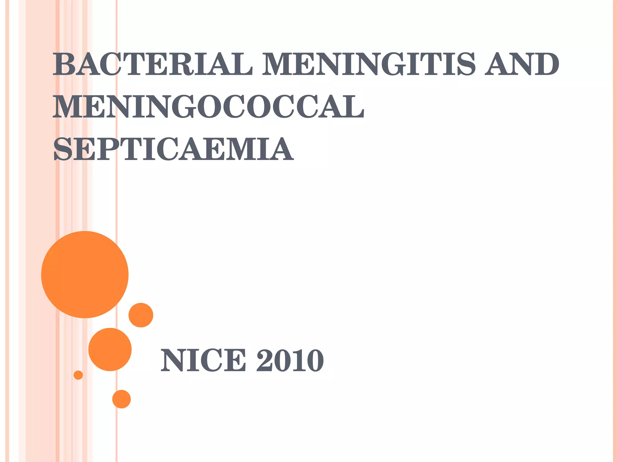 Early recognition of meningitis | PPT