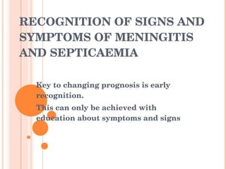 Early recognition of meningitis | PPT