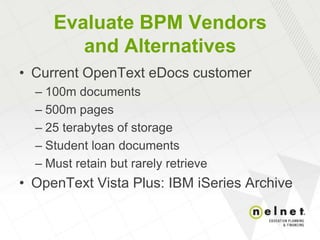 Nelnet OpenText Metastorm BPM | PPT