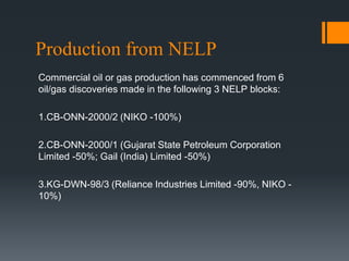 NELP (New Exploration Licensing Policy) | PPTX