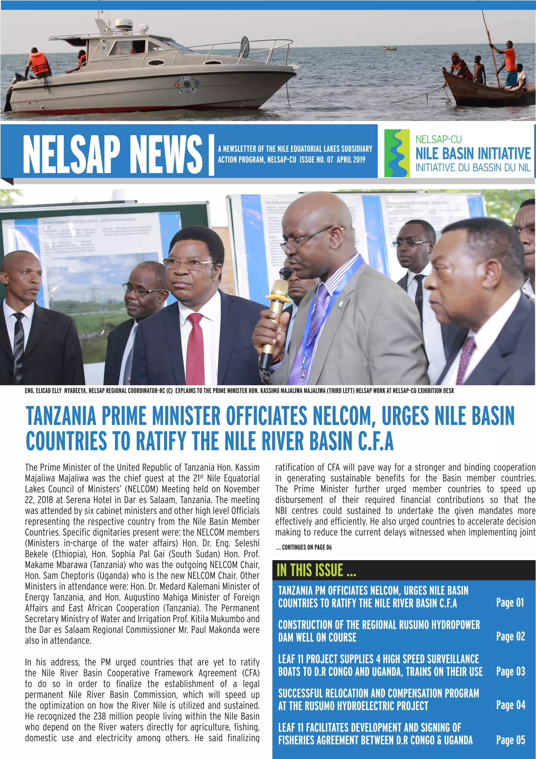 Nile Basin Initiative / NELSAP NEWS APRIL 2019 | PDF