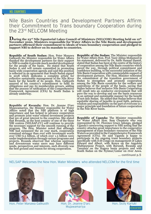 NELSAP NEWS NOVEMBER 2020.pdf | Africa Travel | Travel Locations