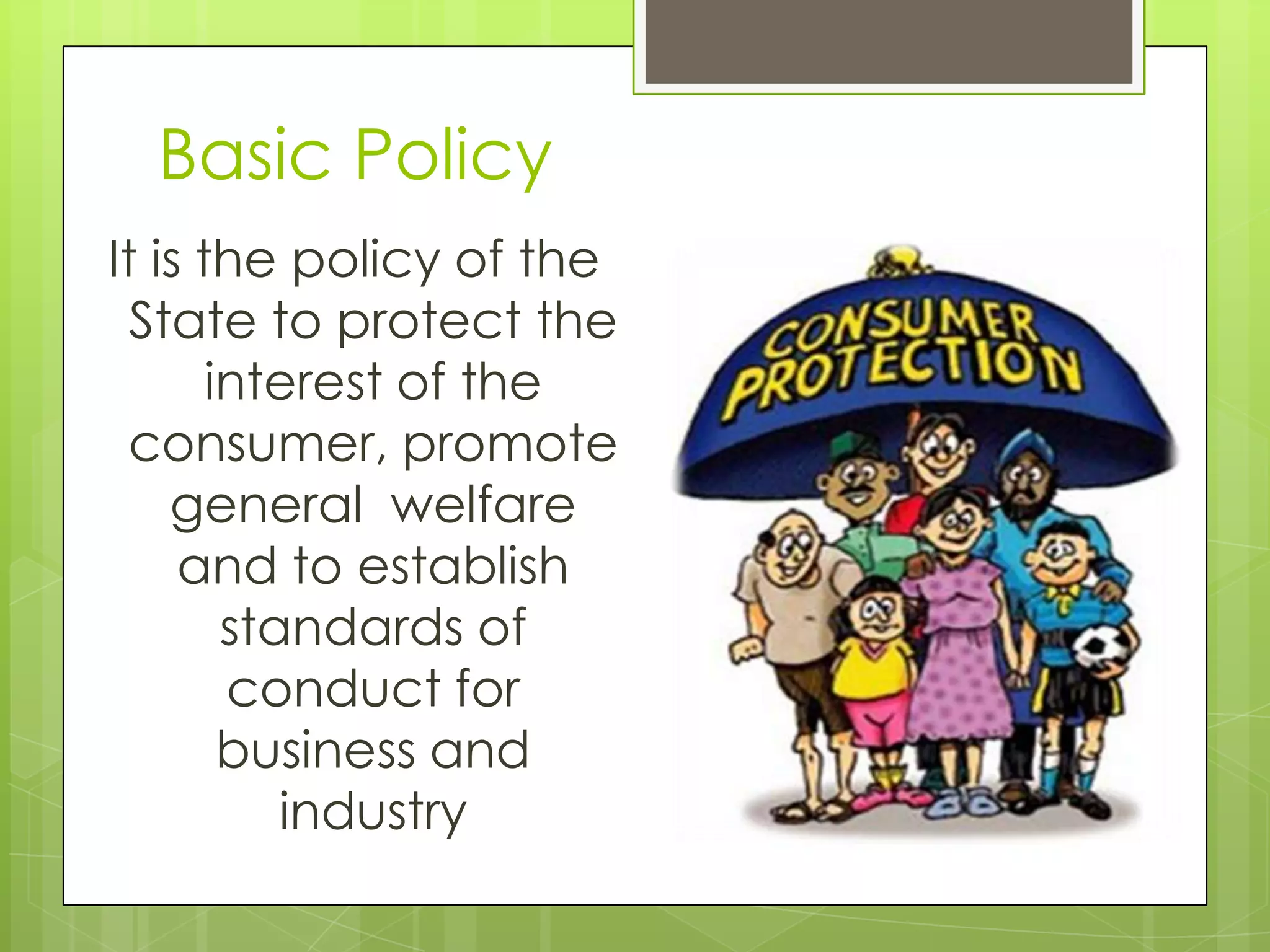 Consumer Act of the Philippines | PPTX