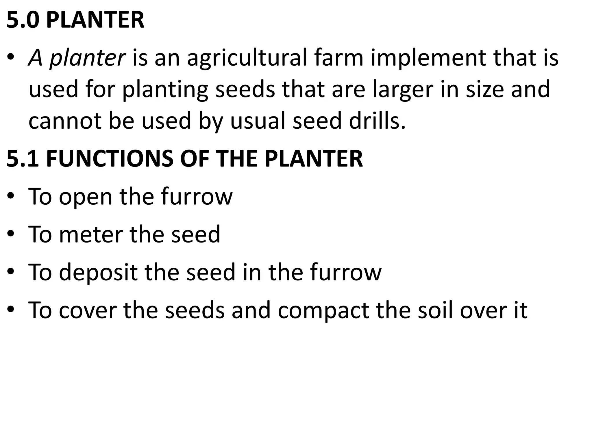 SOWING AND PLANTING EQUIPMENT | PPTX