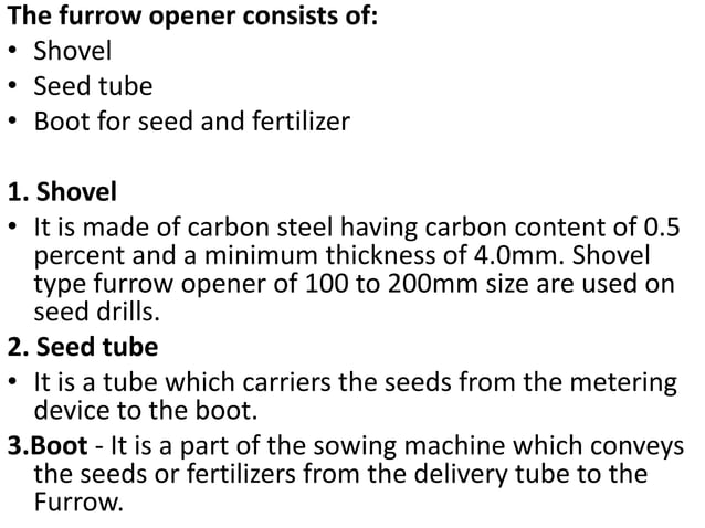 SOWING AND PLANTING EQUIPMENT | PPTX