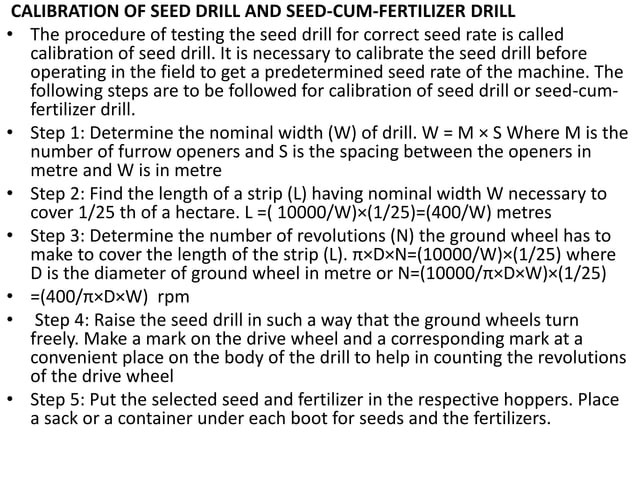 SOWING AND PLANTING EQUIPMENT | PPTX
