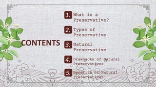 NaturalFoodPreservatives | PPTX | Healthy Cooking and Eating | Food & Drink