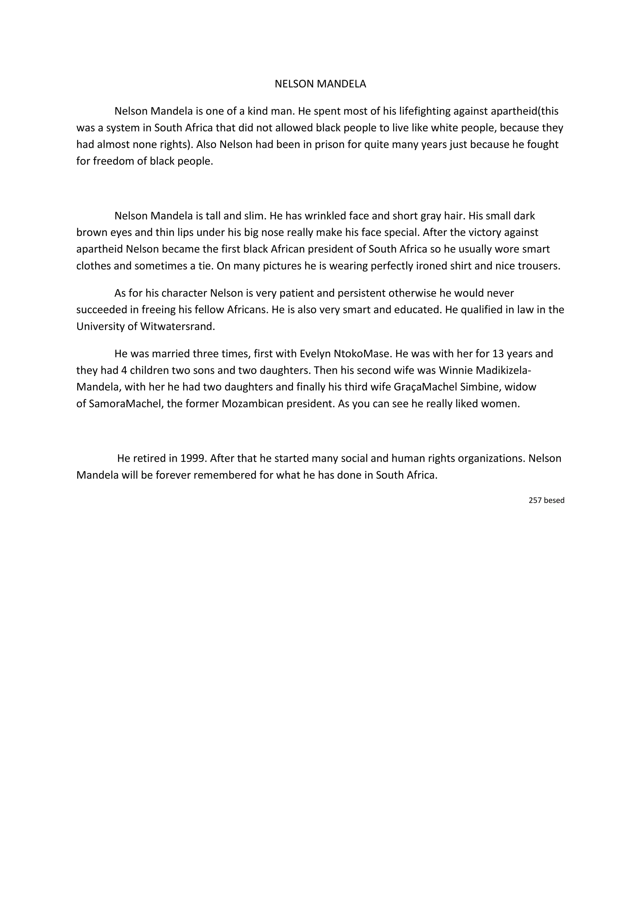 Nelson mandela | DOCX