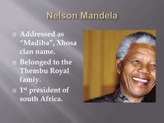 Nelson Mandela - Long Walk to Freedom | PPTX
