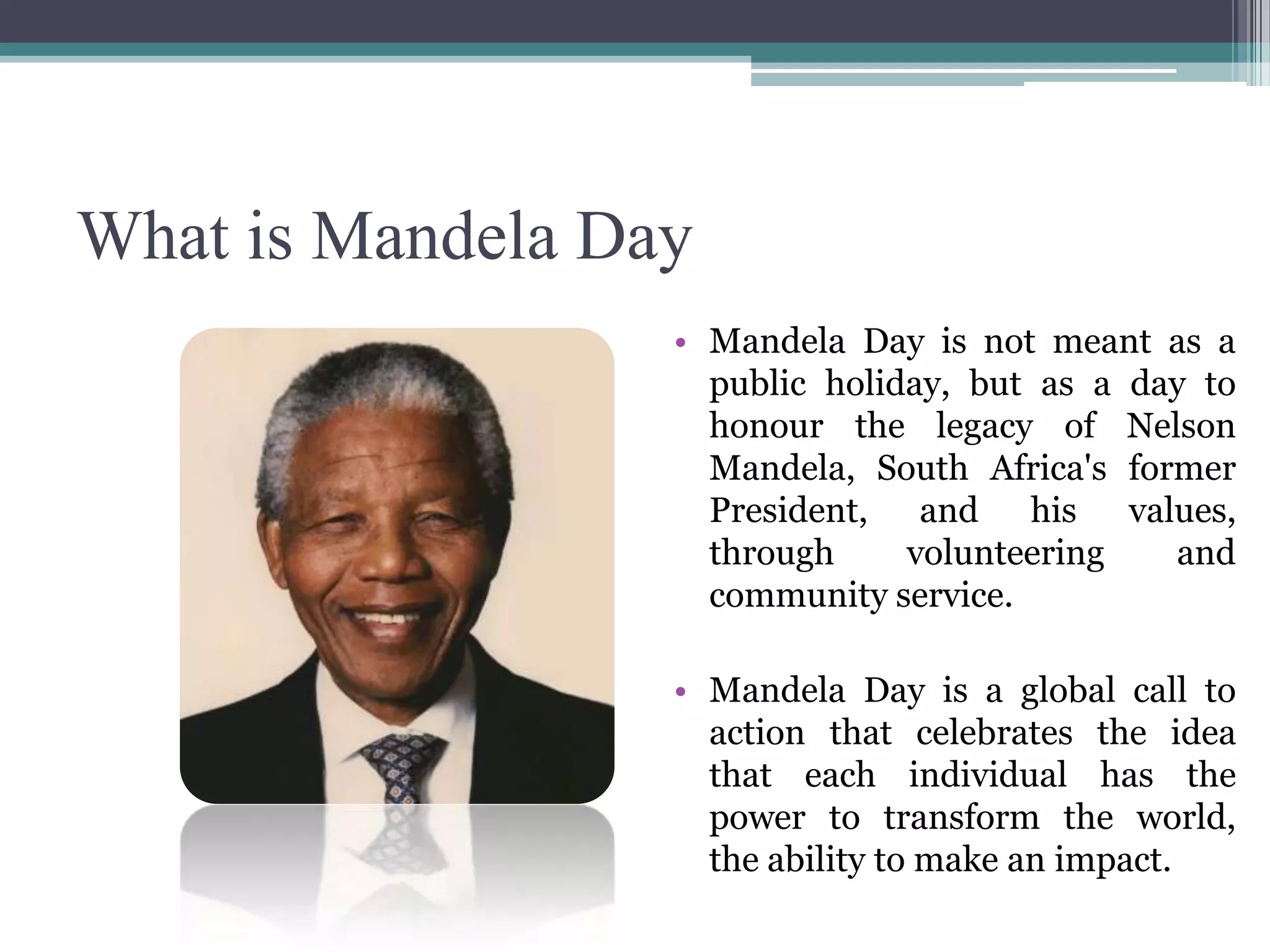 Nelson mandela international day july 18 | PPTX