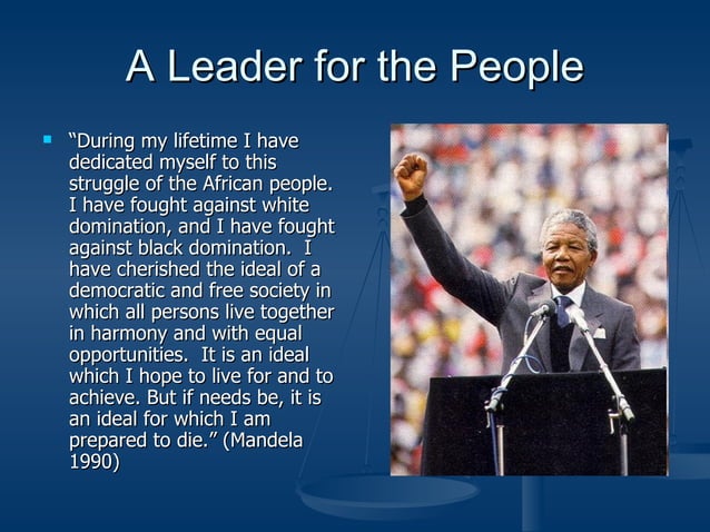 Nelson mandela leadership presentation E Homins | PPT