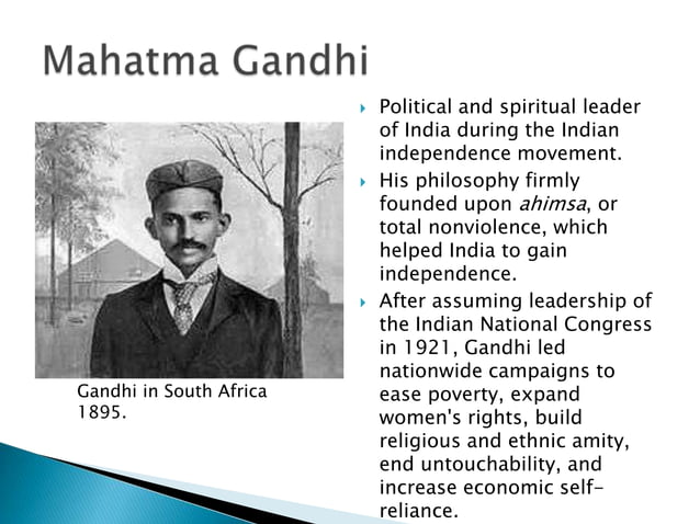 Nelson mandela & mahatma gandhi ppt | PPTX