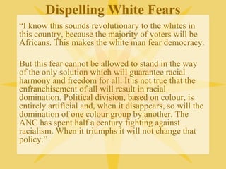 Nelson Mandela Rivonia Trial Statement | PPT