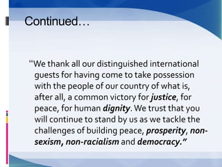 Nelson Mandela Nobel Peace Prize Speech