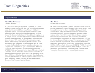 Nelson Obus, Wynnefield Capital Hedge Fund | PPT