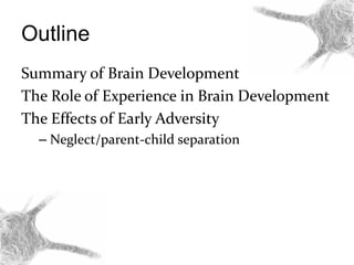Charles Nelson III, The Effects of Early Life Adversity on Development ...