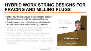 HYBRID WORK STRING DESIGNS FOR FRACKING AND MILLING PLUGS | PDF