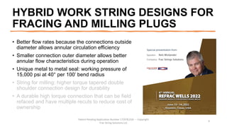 HYBRID WORK STRING DESIGNS FOR FRACKING AND MILLING PLUGS | PDF