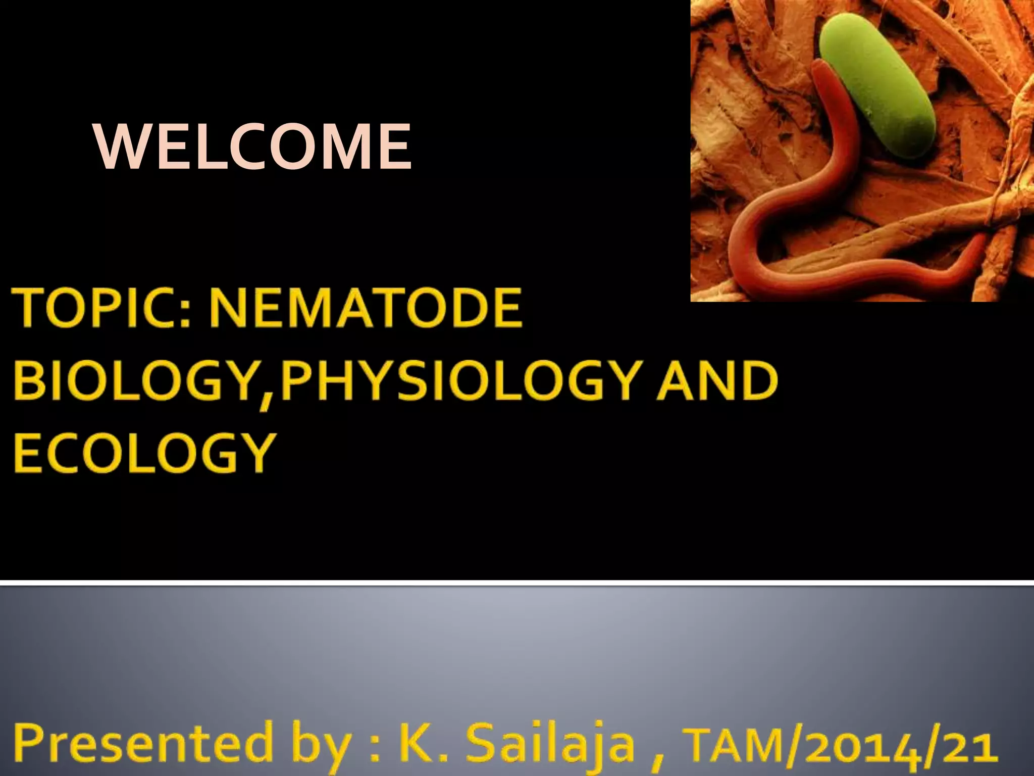 nematology-nematode biology,ecology | PPTX