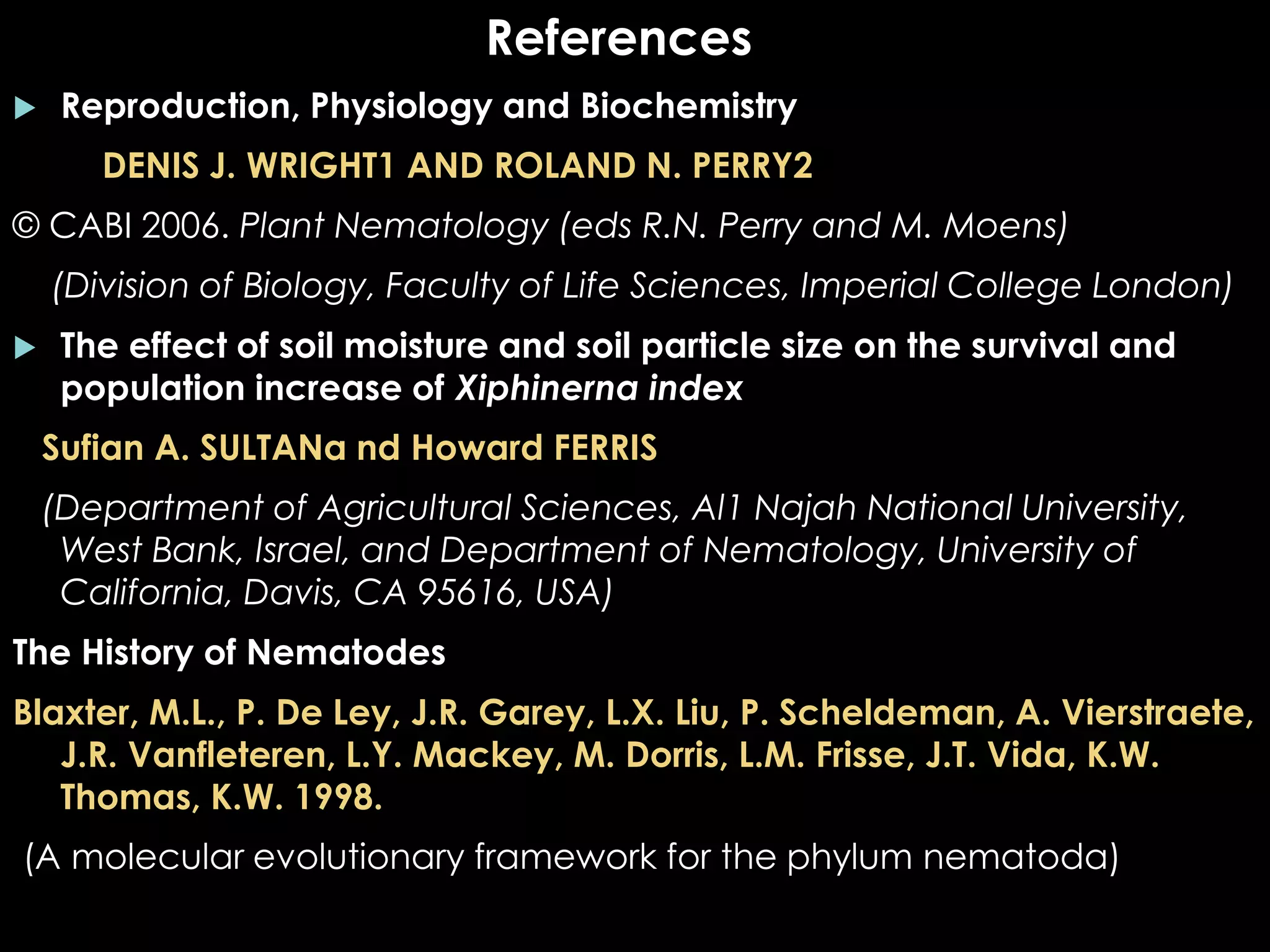 nematology-nematode biology,ecology | PPTX