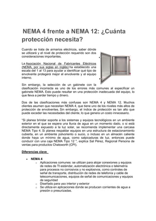 Nema 4 vs nema 12 | PDF