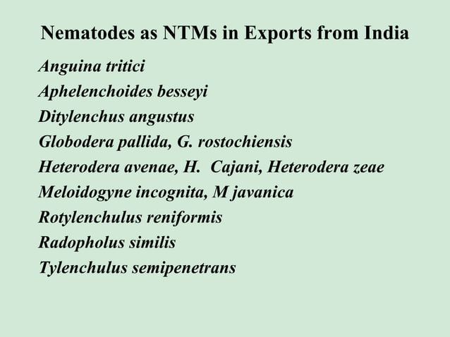 Nemas in trade by Vikas Bamel (2012) | PPT