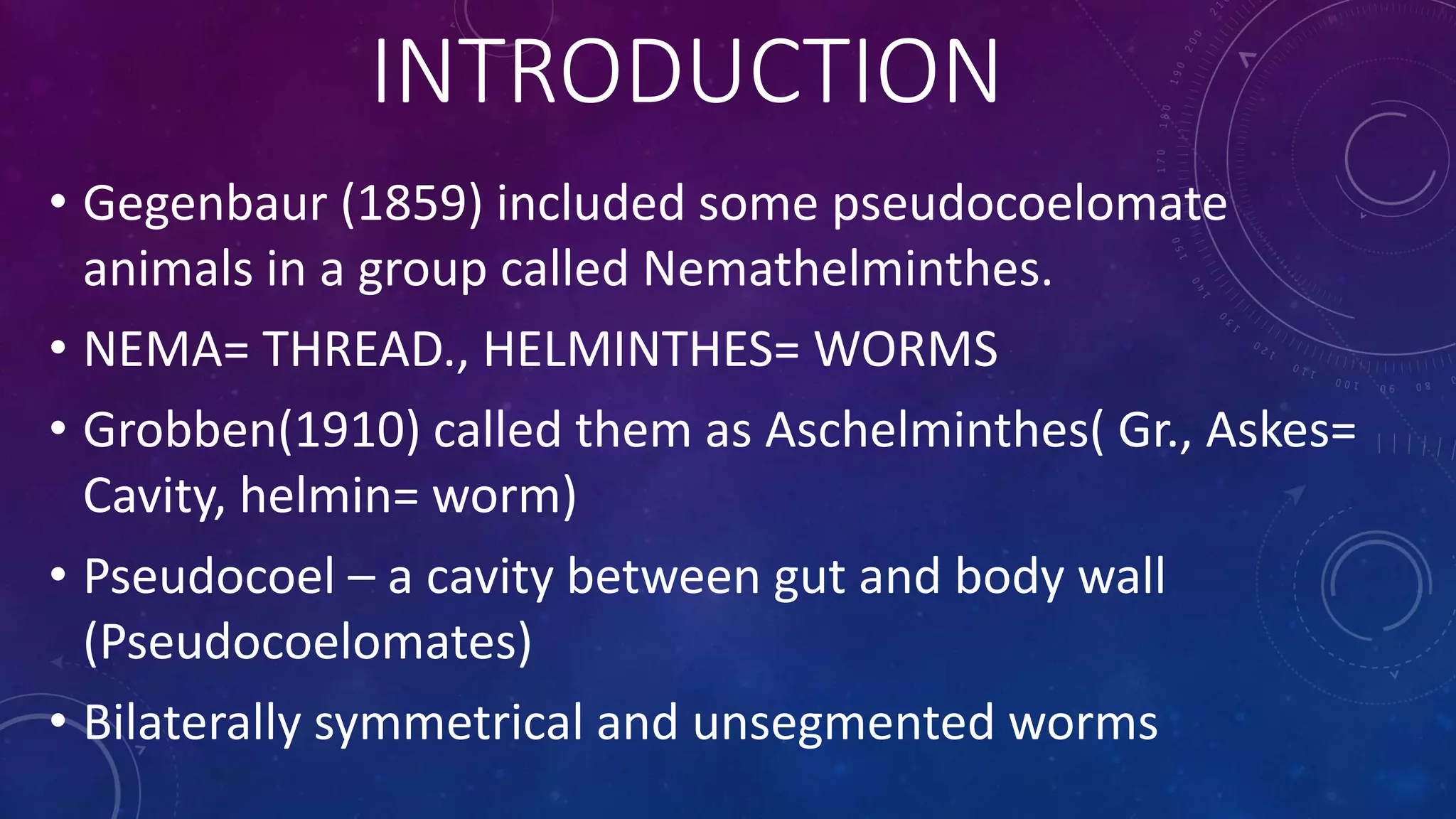 Nemathelminthes general characters and classification | PPTX
