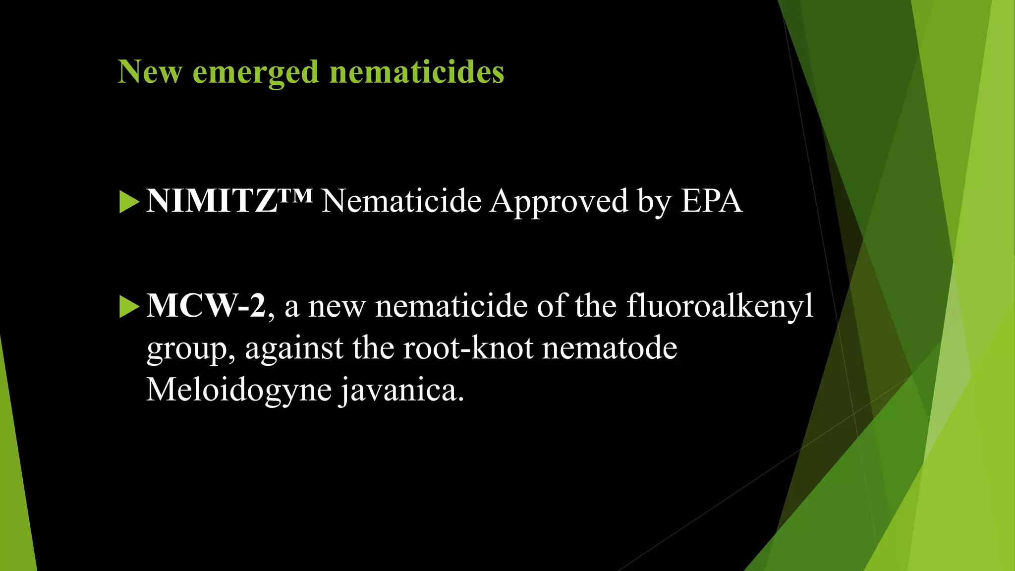 Nematicides | PPTX