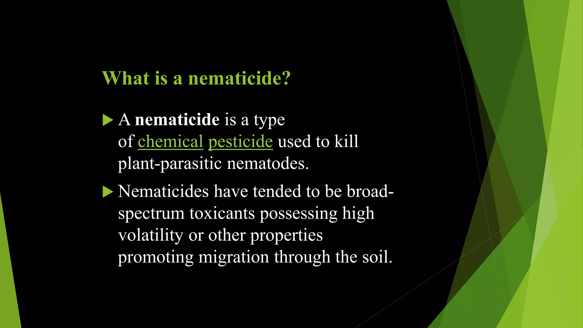 Nematicides | PPTX