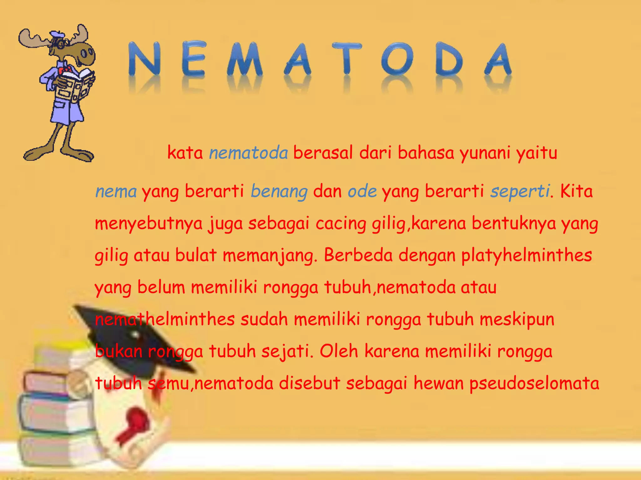 Nematoda (biologi kelas x) | PPTX