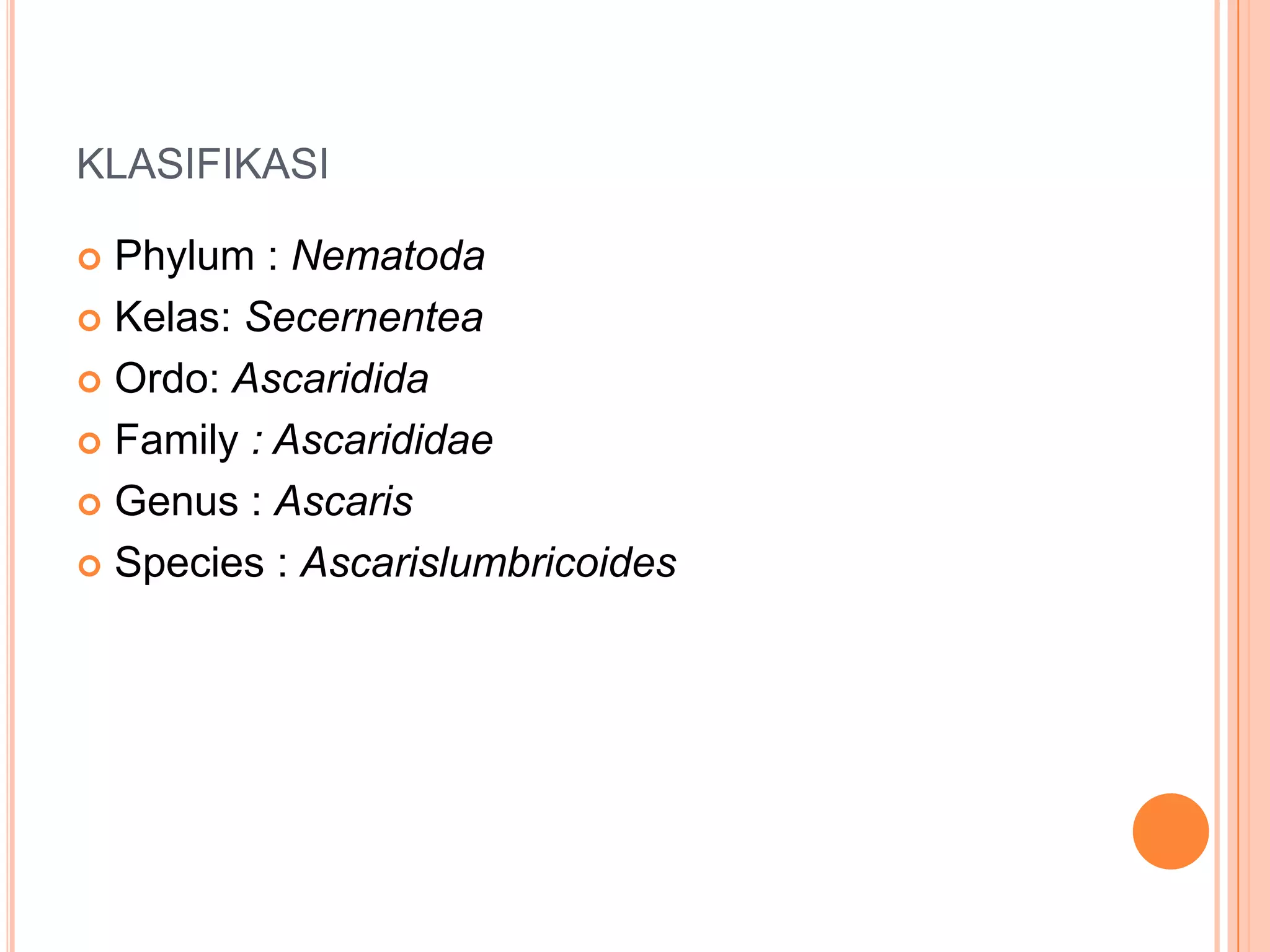 Nematoda parasit usus 2 | PPTX