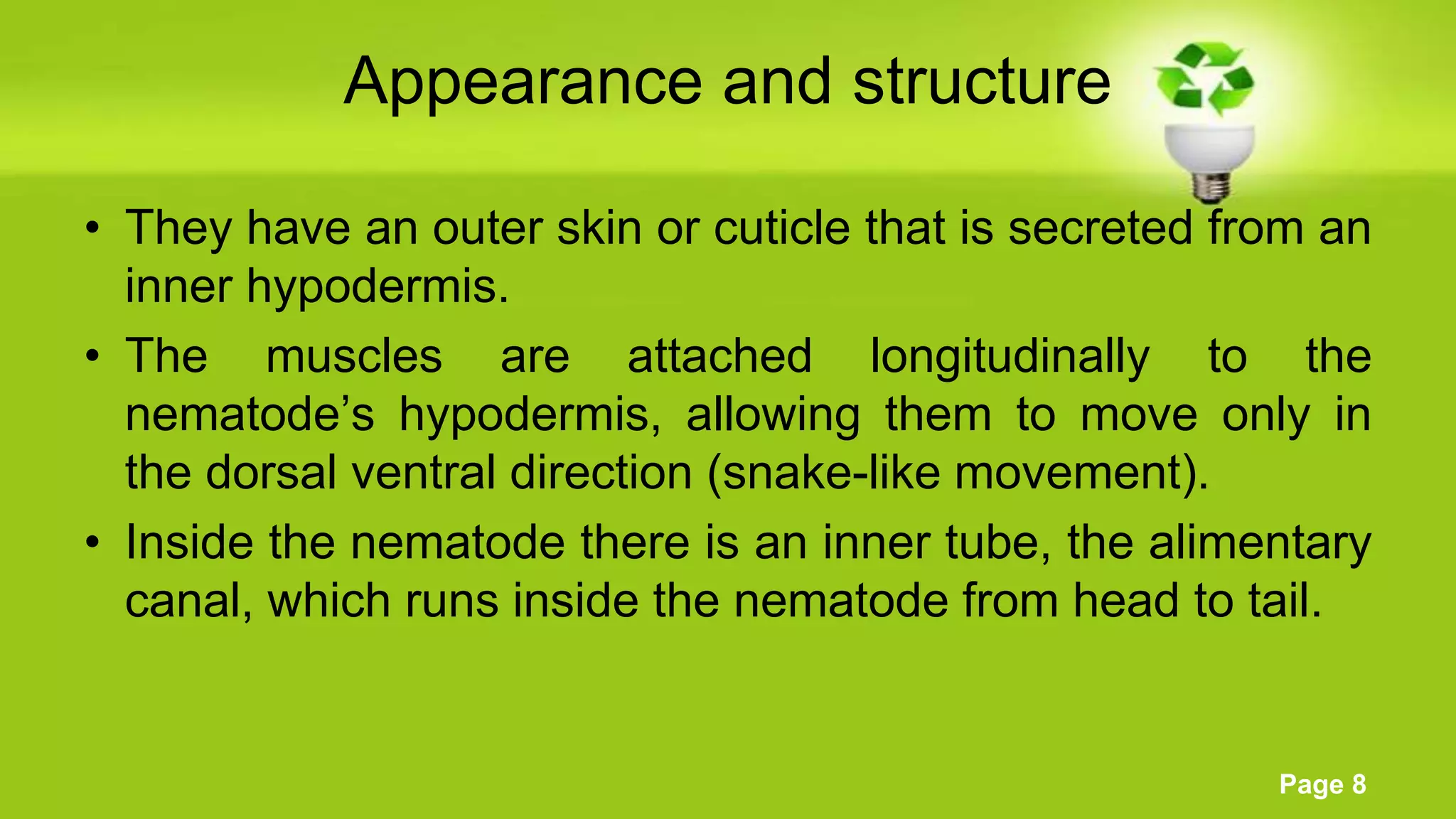 Nematode biology | PPTX