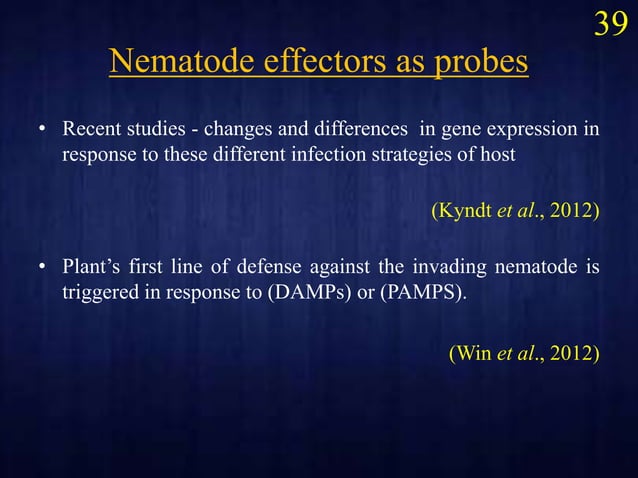 Nematode effector proteins | PPT