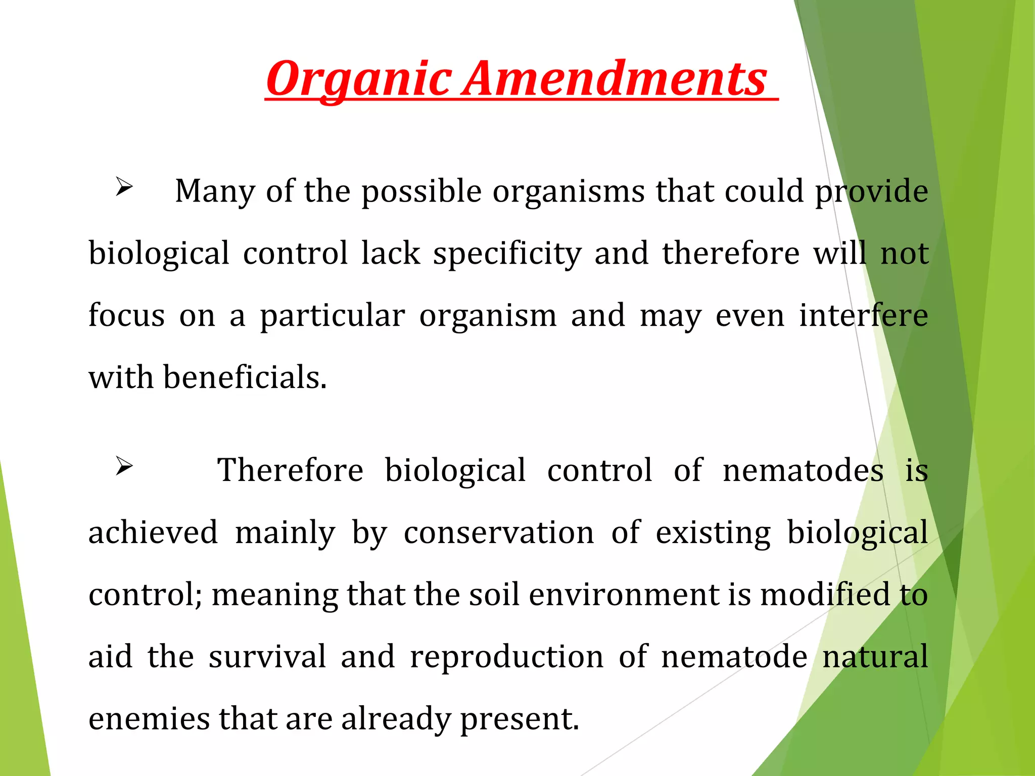 NEMA- 603 (Advances in Nematode Management) Topic: Nematode management ...