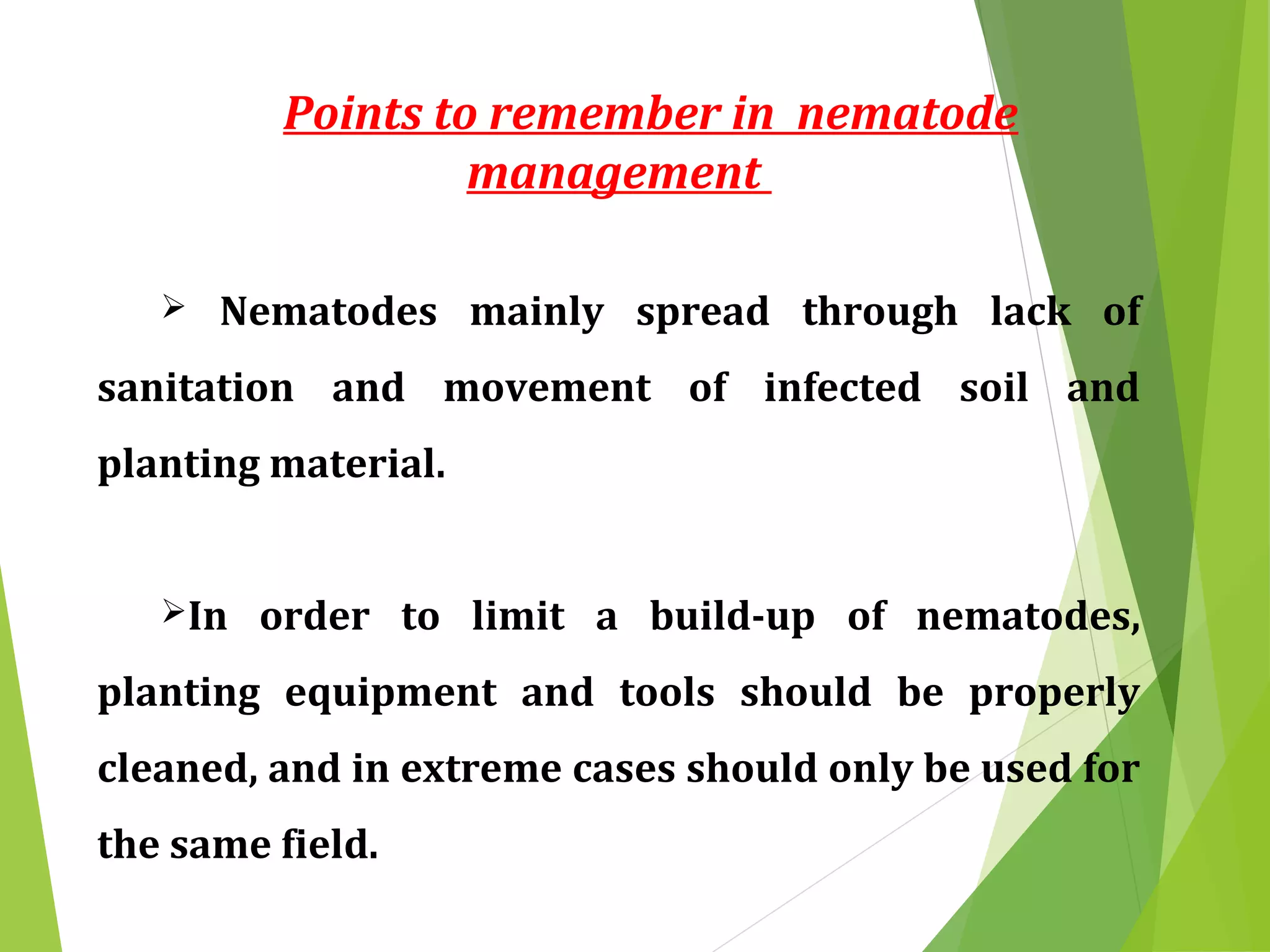NEMA- 603 (Advances in Nematode Management) Topic: Nematode management ...