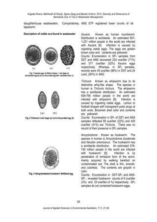 Nematode Ova in wastewater | PDF