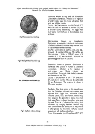 Nematode Ova in wastewater | PDF