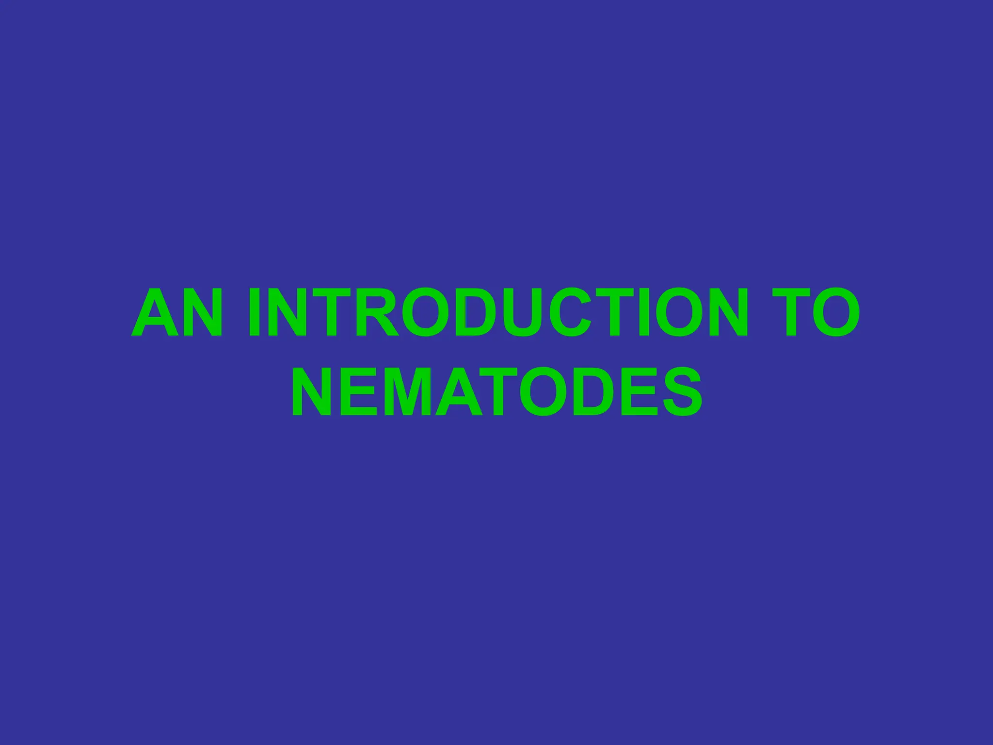 Anti Nematode drugs 3rd year Pharmacology.ppt