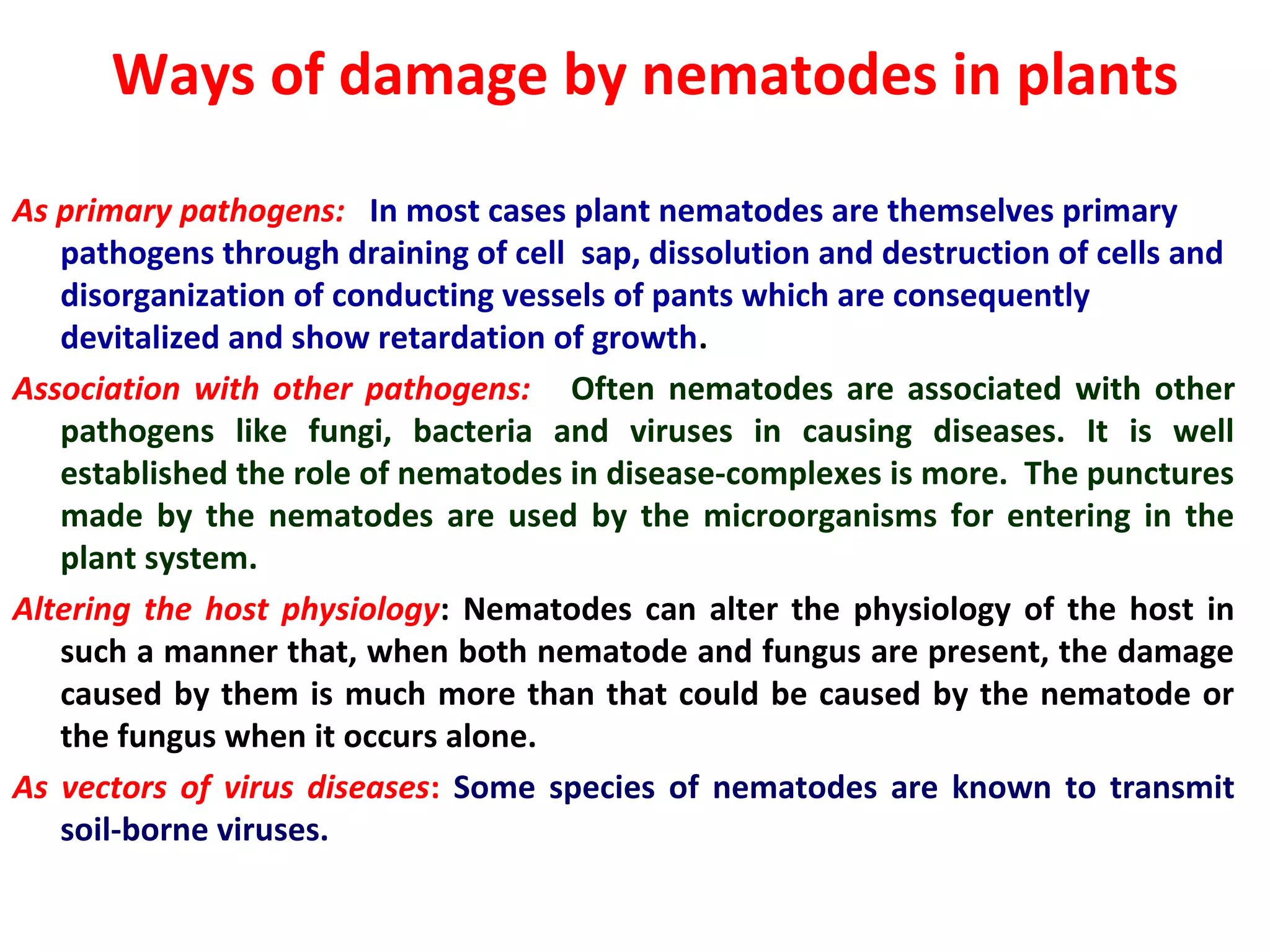 Nematodes and their Management | PPT