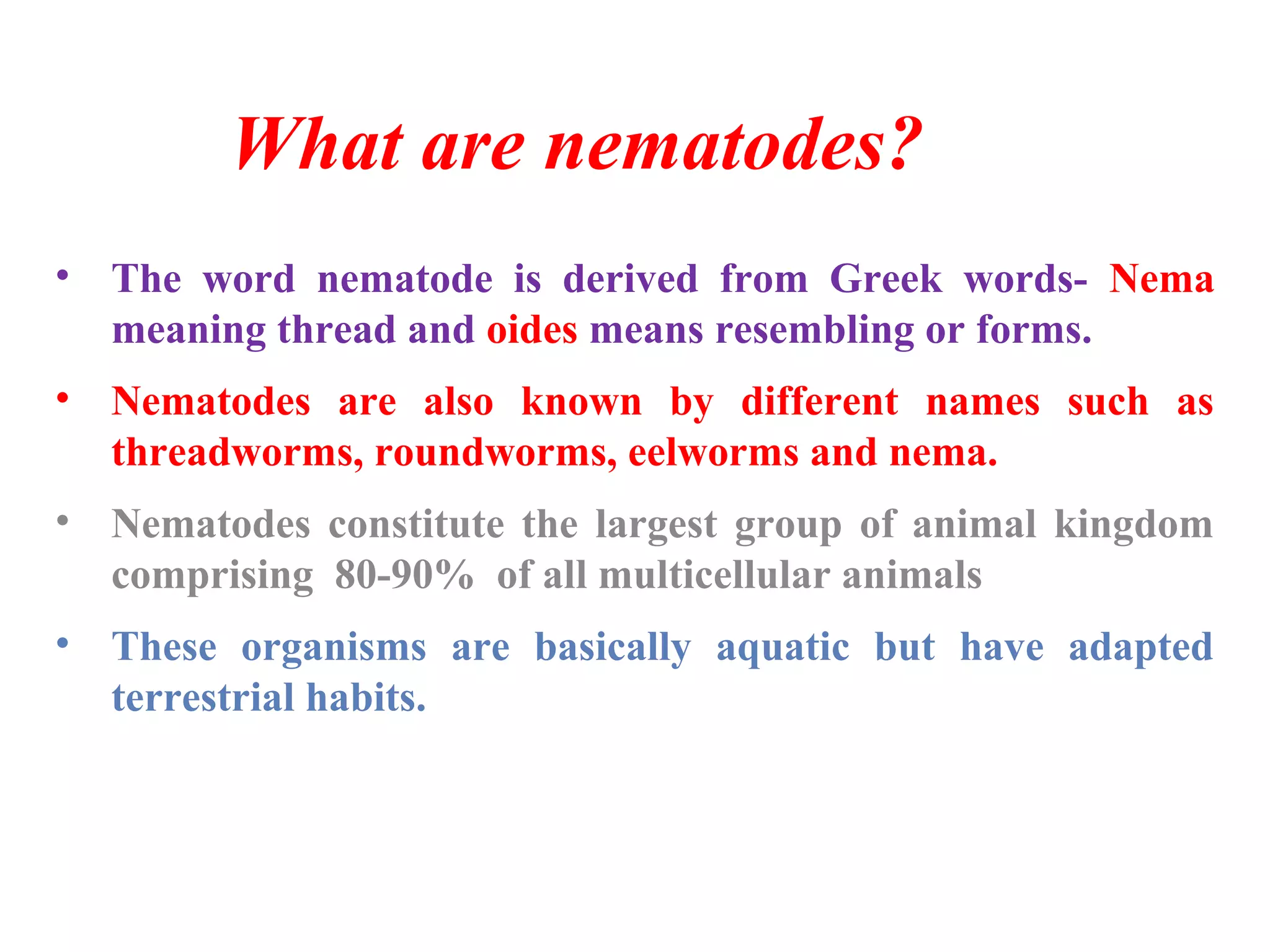 Nematodes and their Management | PPT