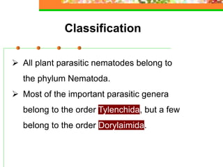 Introduction and History Nematology and Taxonomy of Plant Parasitic ...