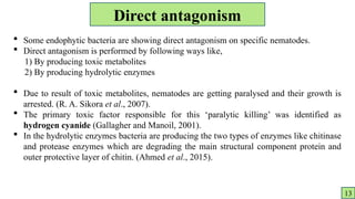 Endophytic bacteria for control of nematodes | PPTX