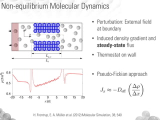 RSC-CCP5 Workshop: Transport diffusion of confined fluids from equilibrium and boundary-driven ...
