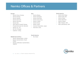 Nemko Italy - Nemko Group presentation 2016 | PDF