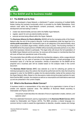 NeMo D7.2 Business Model and regulatory guidelines | PDF | Business ...