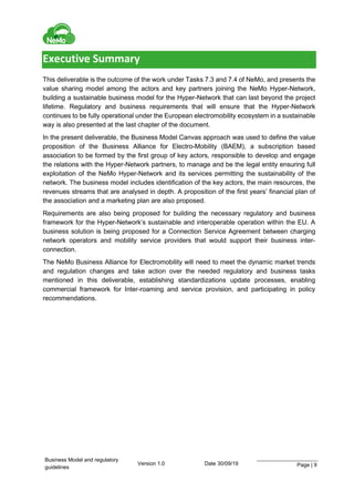 NeMo D7.2 Business Model and regulatory guidelines | PDF | Business ...